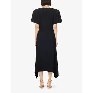 Stella McCartney Relaxed-fit V-neck Woven Midi Dress