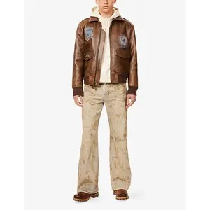 AVIREX Vintage Patch A2 Leather Flight Jacket