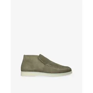 AURELIEN City Suede Loafers - Pale Green