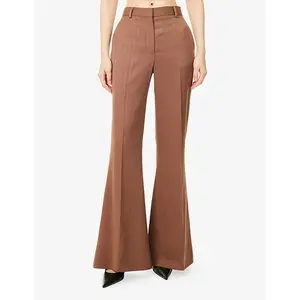Stella McCartney Mid-rise Bootcut Wool Trousers
