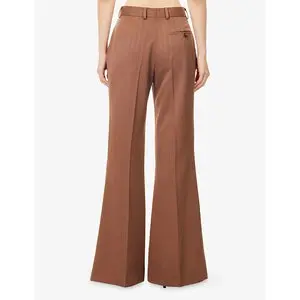 Stella McCartney Mid-rise Bootcut Wool Trousers