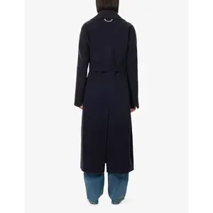 Stella McCartney Wrap Long Brushed Wool Coat