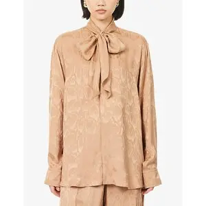 Stella McCartney Cloud Jacquard Silk-blend Shirt