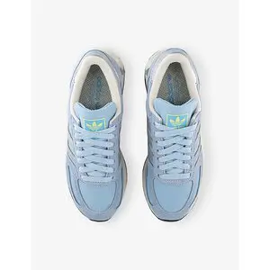 Adidas La Trainer Og Woven And Suede Trainers - Clear Sky Silver Met