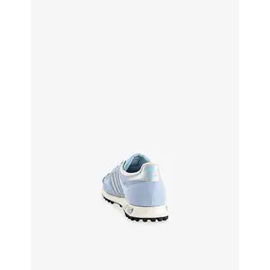 Adidas La Trainer Og Woven And Suede Trainers - Clear Sky Silver Met