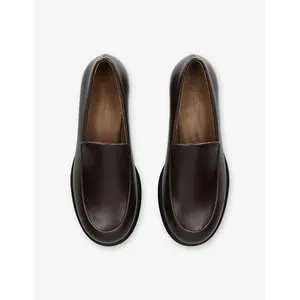 Khaite Miles Leather Loafers