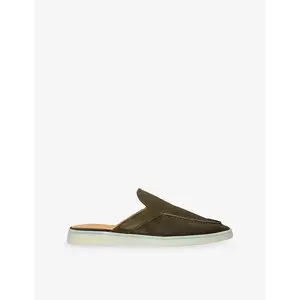 AURELIEN Yacht Suede Slippers - Khaki