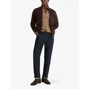REISS Brent Zip-up Suede Jacket