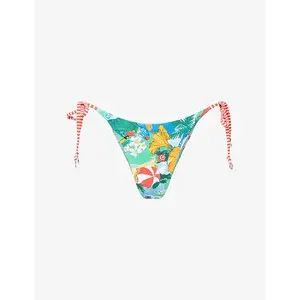 Seafolly Viva Vacation Tie-side Bikini Bottoms - Powder Blue