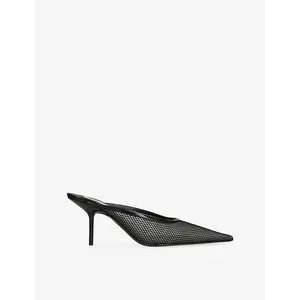 Victoria Beckham Sloan Stiletto 75 Mesh Mules - Black