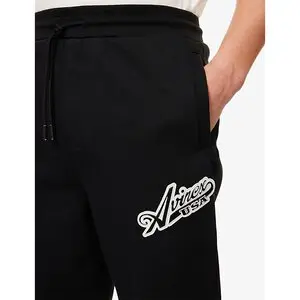 AVIREX Appliqué-script Cotton Jogging Bottoms
