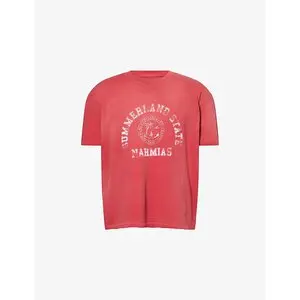 NAHMIAS Summerland Graphic-print Cotton T-shirt - Ruby