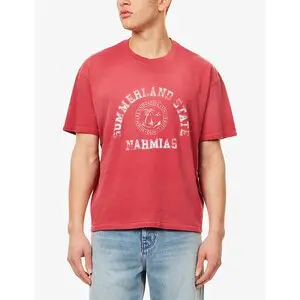 NAHMIAS Summerland Graphic-print Cotton T-shirt - Ruby