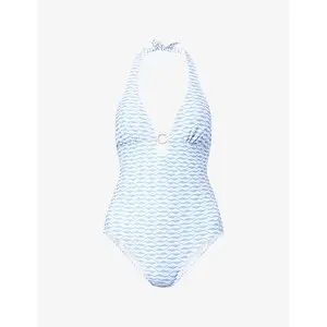 Heidi Klein Tinos Halterneck Swimsuit - Prt