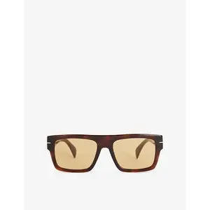 DB EYEWEAR BY DAVID BECKHAM Db 7161/s Square-frame Sunglasses - Brown Havana
