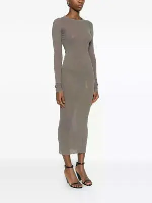 Rick Owens Fitted Ribbed Dress