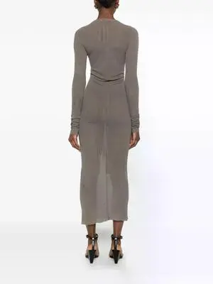 Rick Owens Fitted Ribbed Dress