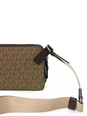 Michael Kors Hudson Signature Messenger Bag - Brown