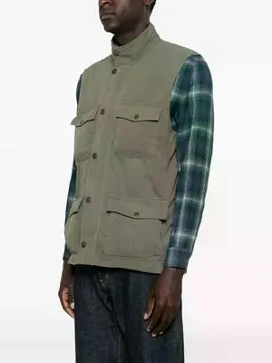 Barbour Buttoned Pocket Gilet - Green