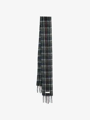 Marni Double Check Scarf Irisblue