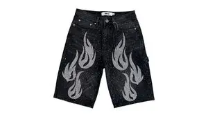 DUAA Thriving Flame Stone Denim Short