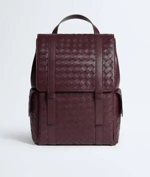 Bottega Veneta Intrecciato Backpack - Deep Mahogany