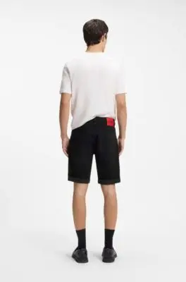 Hugo Tapered-fit Stretch Denim Shorts