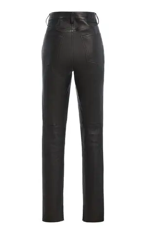Simkhai Rae High-rise Leather Pants