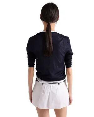 Prada Cashmere And Silk Crew-neck Sweater - Blue