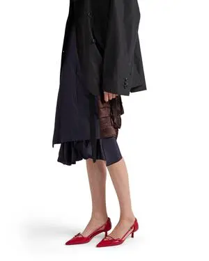 Prada Leather Pumps - Red