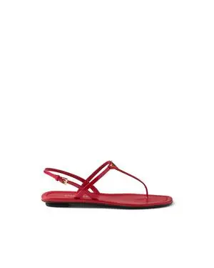 Prada Patent Leather Thong Sandals
