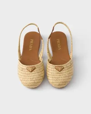 Prada Crochet Slingback Ballerinas