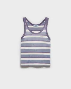 Prada Bayadere Stripe Jersey Tank Top