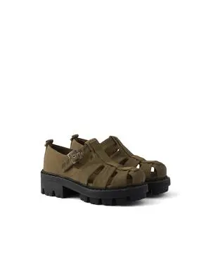 Prada Canvas Fisherman Sandals - Green