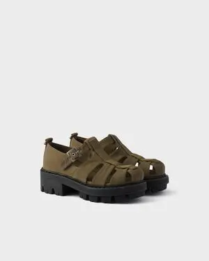 Prada Canvas Fisherman Sandals