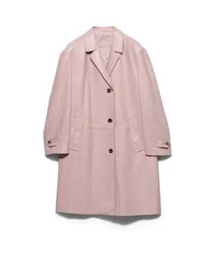 Prada Nappa Leather Coat - Pink