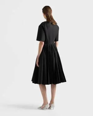 Prada Gabardine Fit And Flare Dress