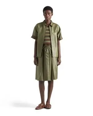Prada Short-sleeved Striped Sweater - Red