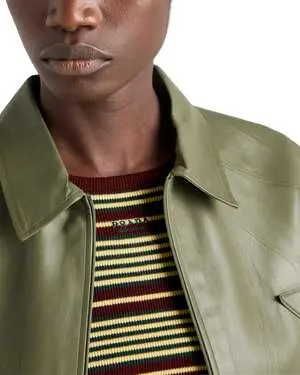 Prada Short-sleeved Striped Sweater - Red