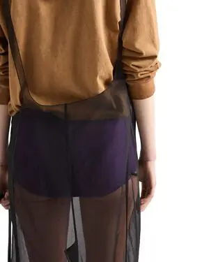 Prada Midi-skirt With Suspender Straps