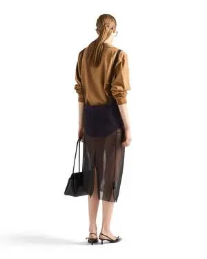 Prada Midi-skirt With Suspender Straps
