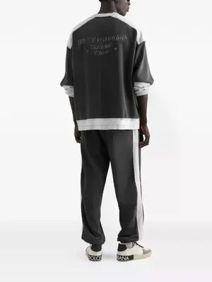 Dolce & Gabbana Graphic Side-stripe Track Pants