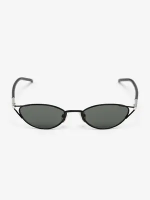 Alexander McQueen T-bar Cat-eye Sunglasses - Black