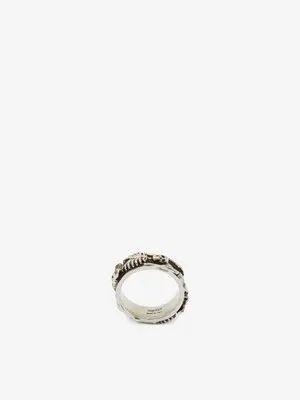 Alexander McQueen Dancing Skeleton Ring - Silver