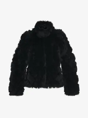 Alexander McQueen Quilted Effect Shearling Jacket