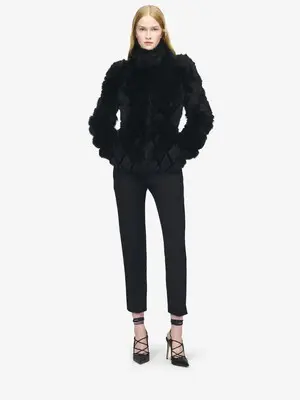 Alexander McQueen Quilted Effect Shearling Jacket