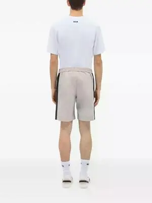 MSGM Colour-block Drawstring Shorts - Neutrals