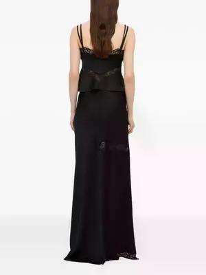 MSGM Lace Panel Maxi Skirt