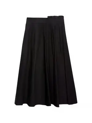 MSGM A-line Midi Skirt With Ruffle Detail