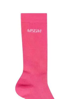 MSGM Logo Socks - Pink